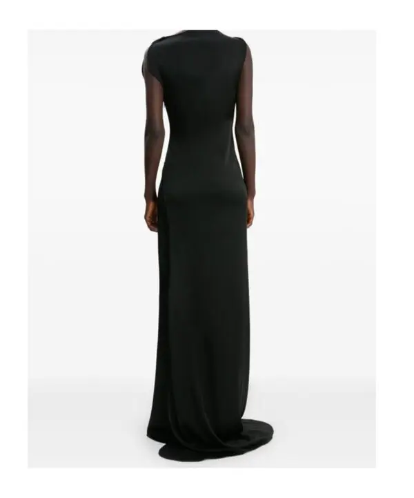 Victoria Beckham Sleeveless Asymmetrical Neckline Maxi Dress