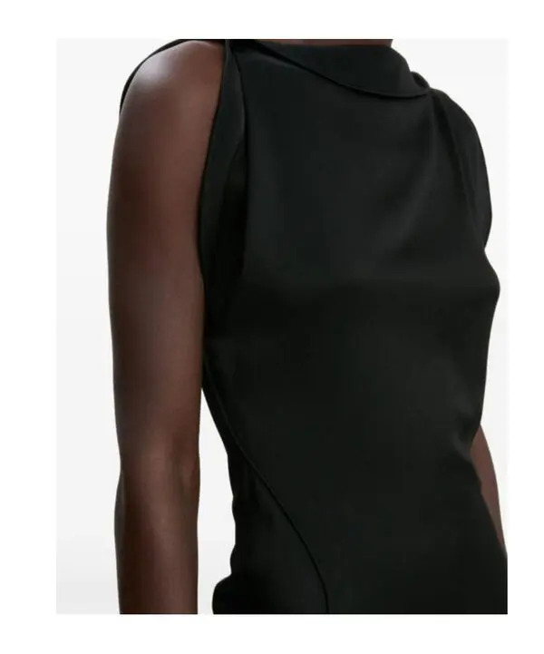 Victoria Beckham Sleeveless Asymmetrical Neckline Maxi Dress