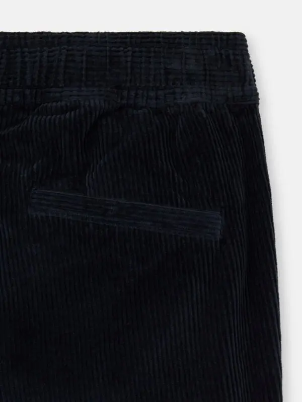 Stone Island Corduroy Trousers With Cargo Pockets - Navy Blue