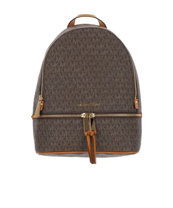 Michael Kors Rhea Monogram Medium Logo Backpack