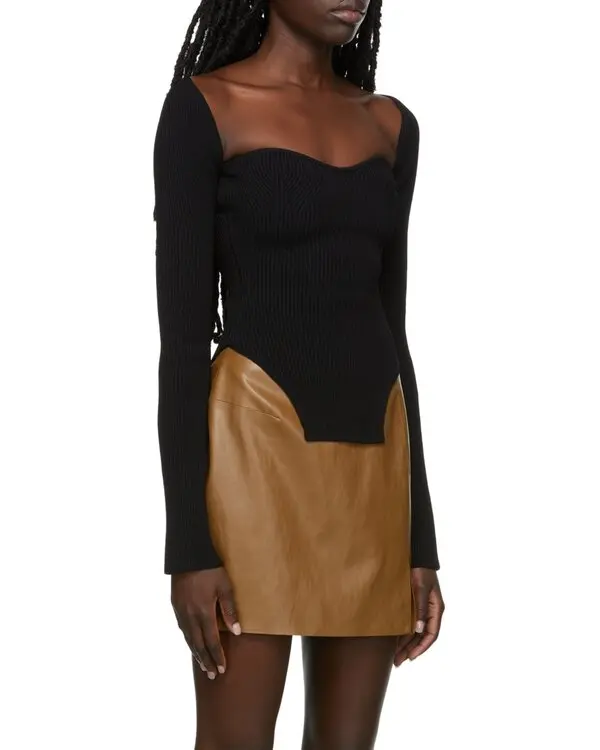 Khaite Maddy Ribbed Long-sleeve Top
