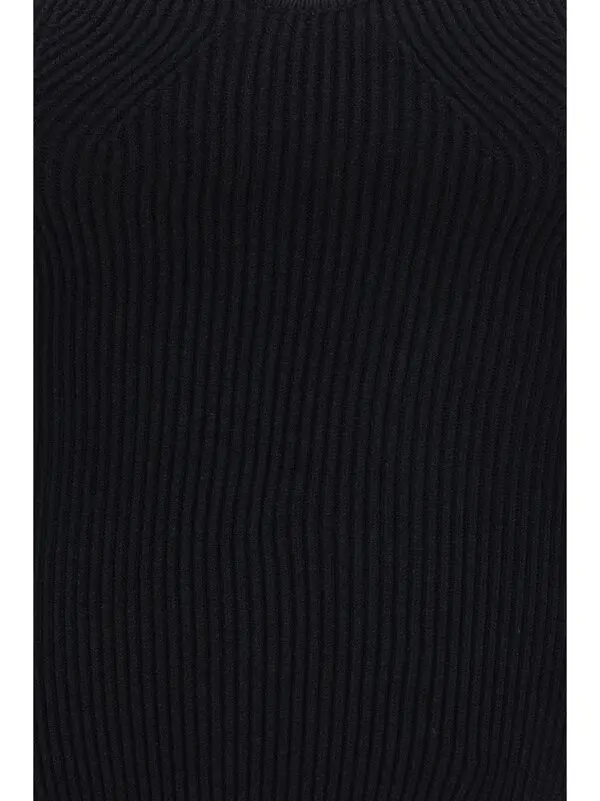 Khaite Maddy Ribbed Long-sleeve Top - Black