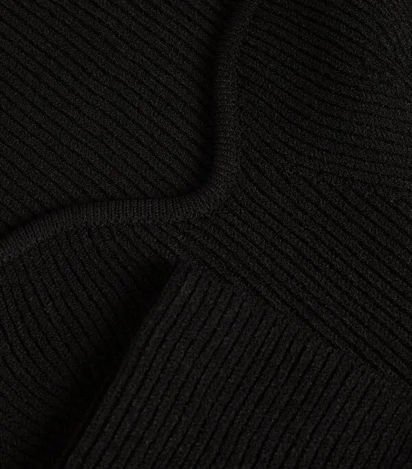 Khaite Maddy Ribbed Long-sleeve Top - Black