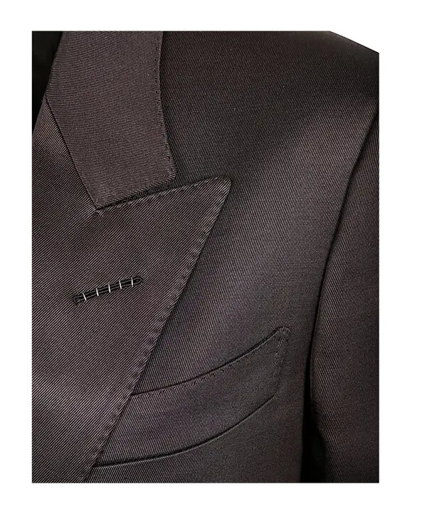TOM FORD Double Breasted Blazer - Black