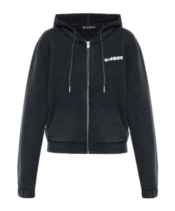MISBHV Zip-up Hoodie With Logo Detailing
