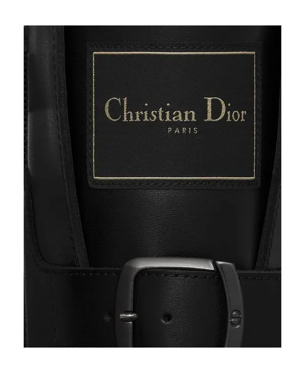 Dior Knee-high Combat Boots With Buckle And Zip Closure