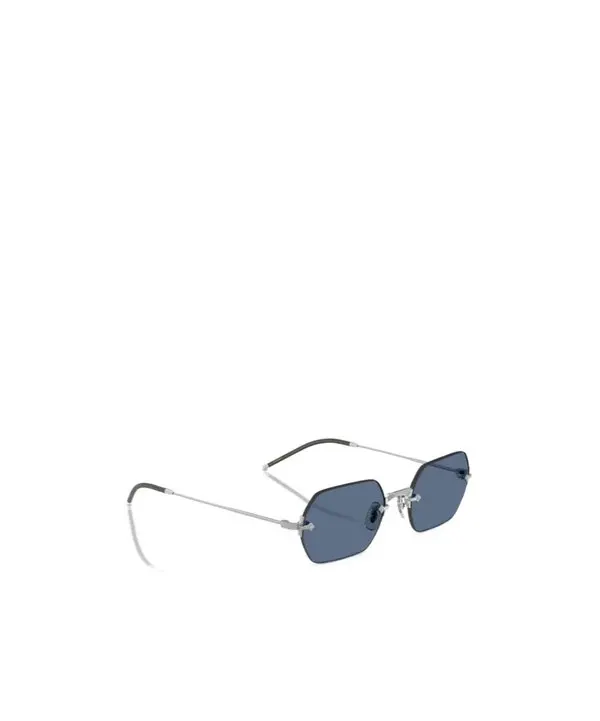 Oliver Spencer Geometric Frame Sunglasses - Blue