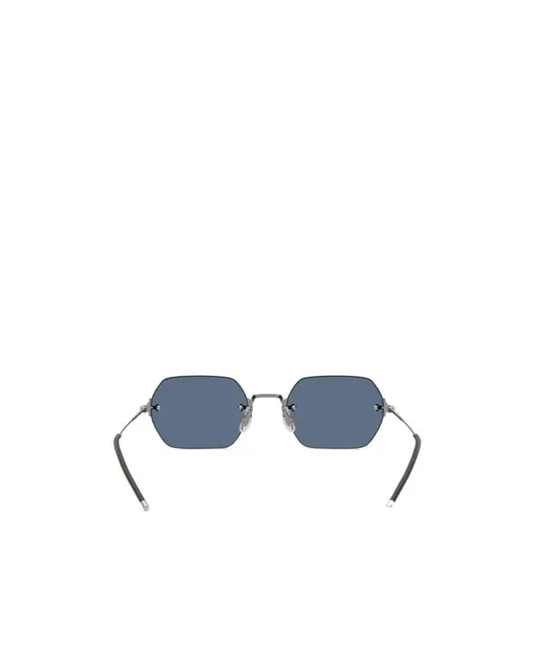 Oliver Spencer Geometric Frame Sunglasses - Blue