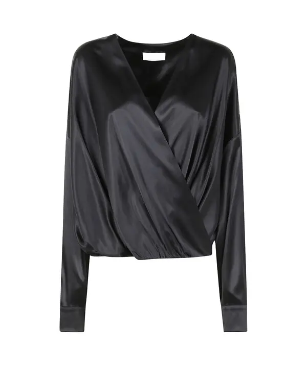 Dries Van Noten Long Sleeve V-neck Blouse
