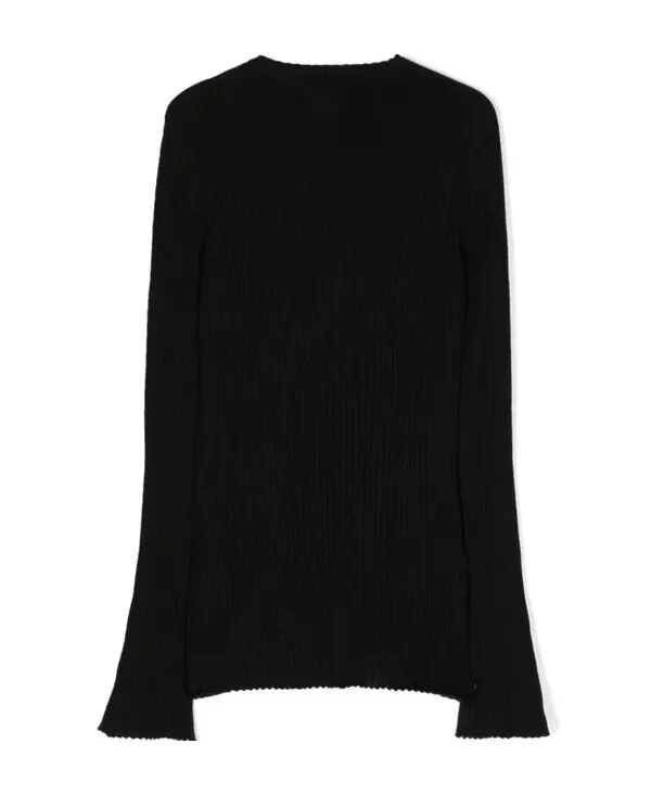 Versace Ribbed-knit Wool Jumper - Black