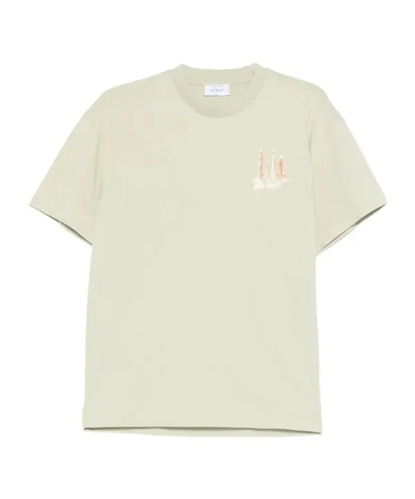 Off-White Printed T-shirt - Light Green