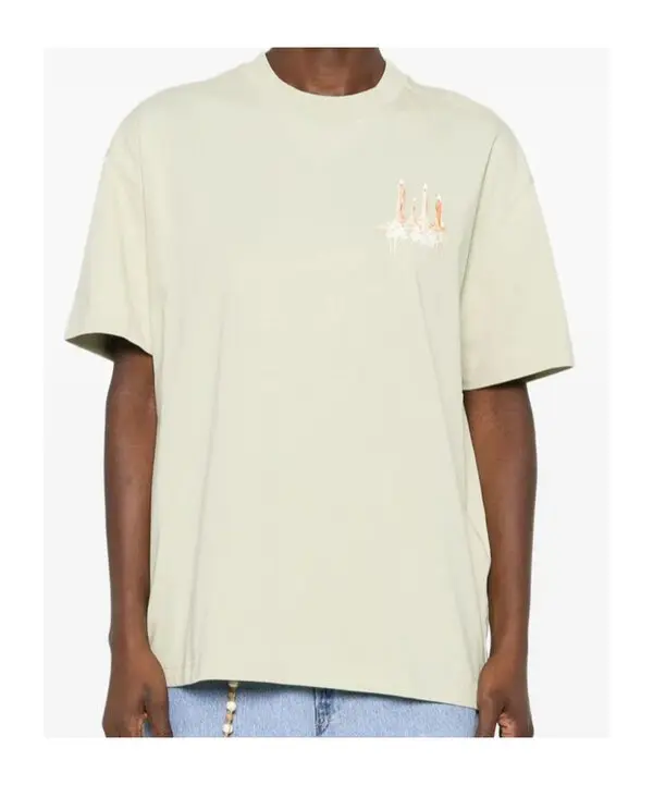 Off-White Printed T-shirt - Light Green