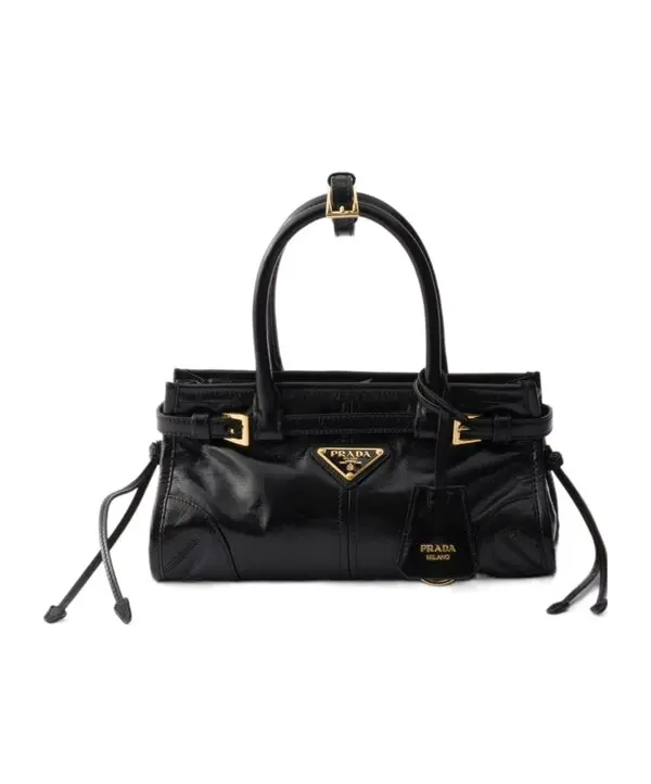 Prada Logo Tote Bag - Black