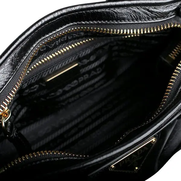 Prada Logo Tote Bag - Black