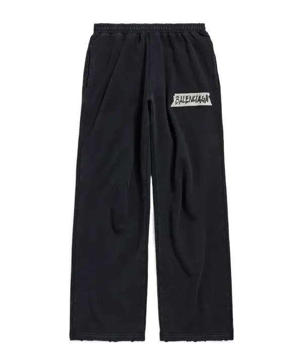 Balenciaga Masking Tape Baggy Trousers - Faded Black