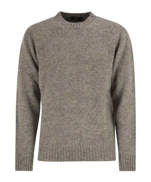 Peserico Ribbed Knitwear Long Sleeve Pullover - Gray