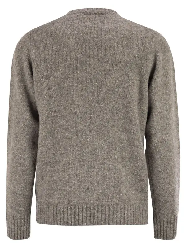 Peserico Ribbed Knitwear Long Sleeve Pullover - Gray