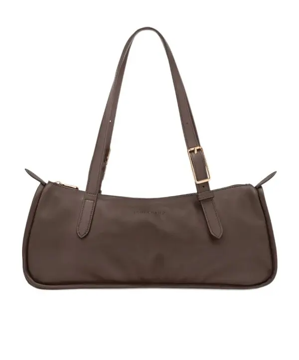 Longchamp Leather Shoulder Bag - Brown