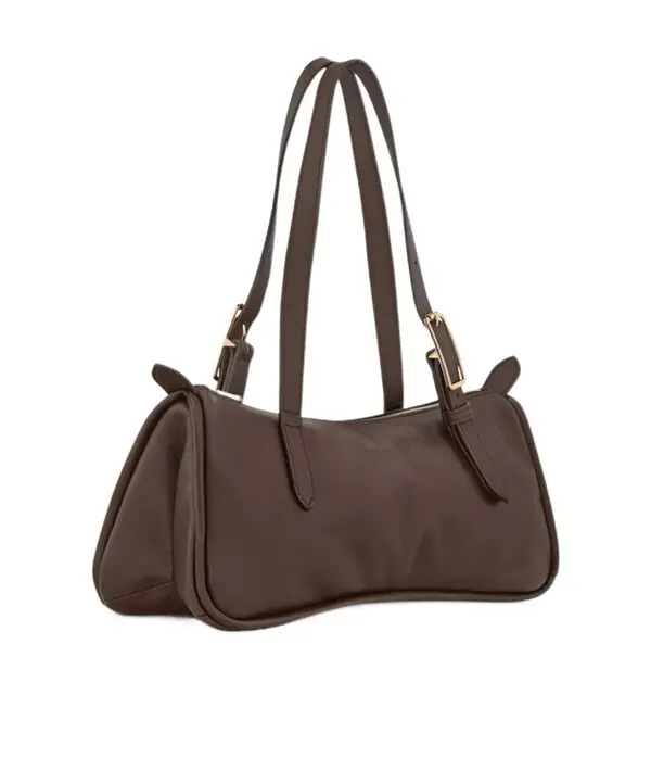 Longchamp Leather Shoulder Bag - Brown