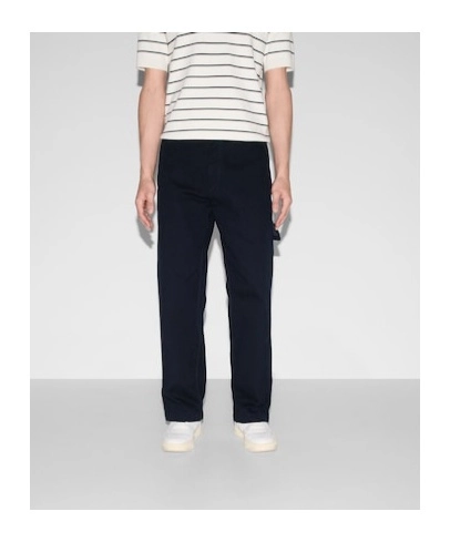 Gucci Web Detail Cotton Canvas Pants