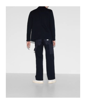 Gucci Web Detail Cotton Canvas Pants