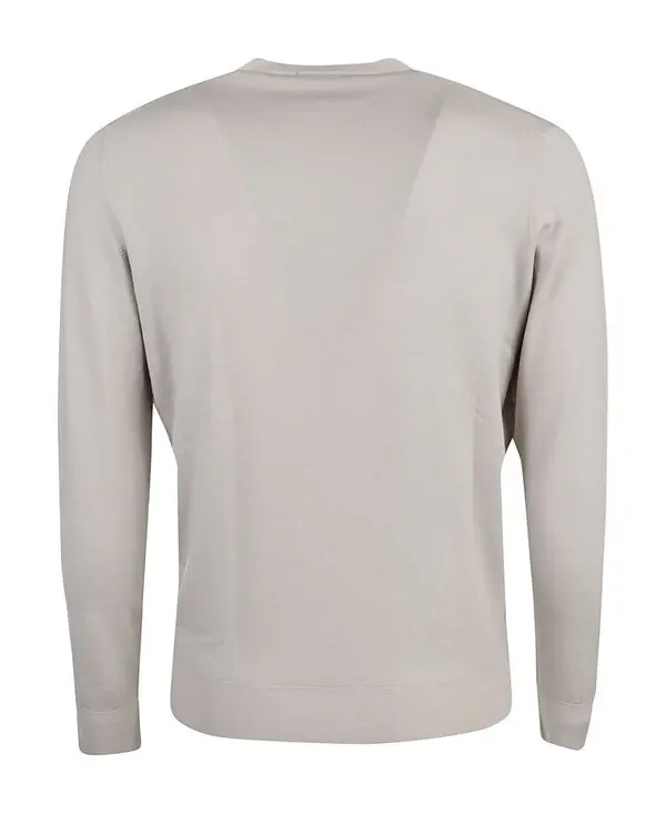 DRUMOHR Long-sleeved Crewneck Knitted Jumper - Gray
