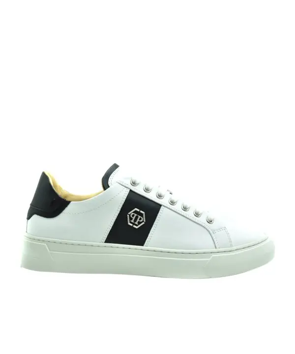 Philipp Plein Logo Plaque Leather Lace-up Sneakers - Green