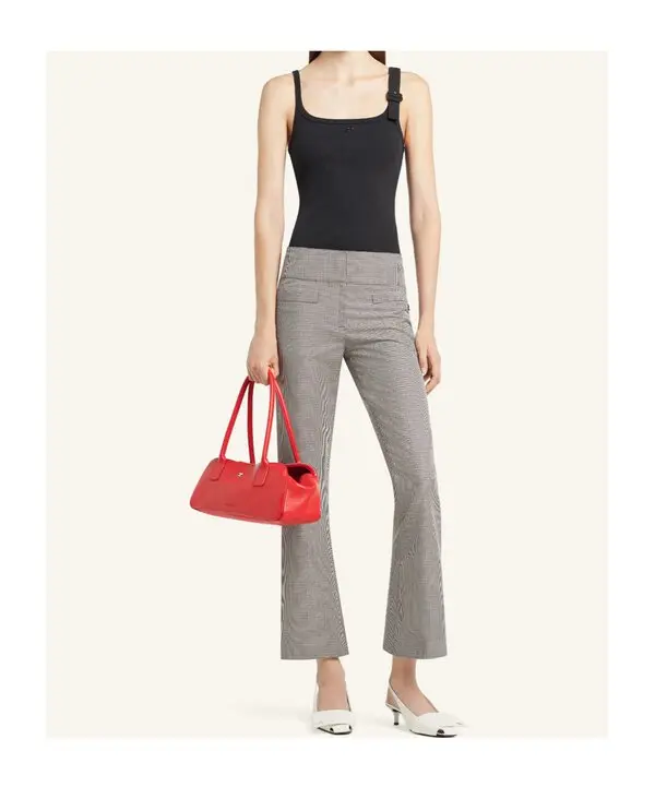 COURREGES Courrèges Asymmetrical Buckle Rib Tank Top