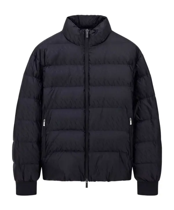 Armani Exchange Tone-on-tone Allover Logo Puffer Jacket