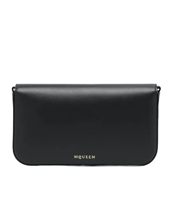 Alexander McQueen Skull Flower Chain Shoulder Bag - Black