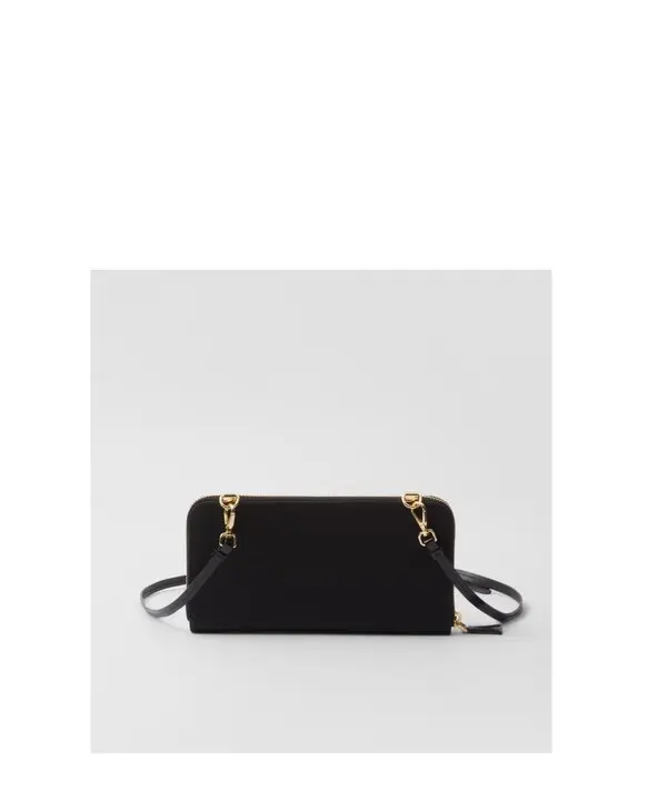 Prada Re-nylon And Brushed Leather Wallet