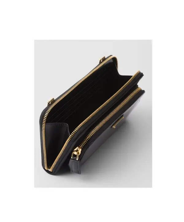 Prada Re-nylon And Brushed Leather Wallet
