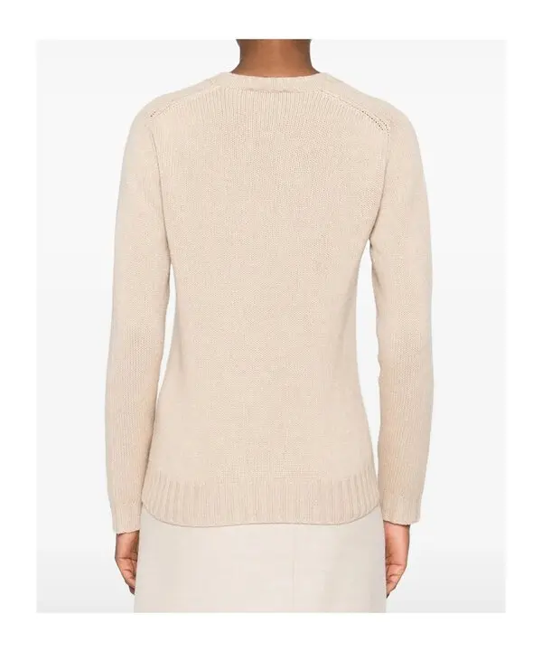 Fabiana Filippi Embellished Crew Neck Long Sleeve Sweater