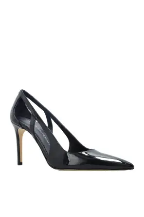 STUART WEITZMAN Pointed-toe Stiletto Heels With Openwork Detail - Black