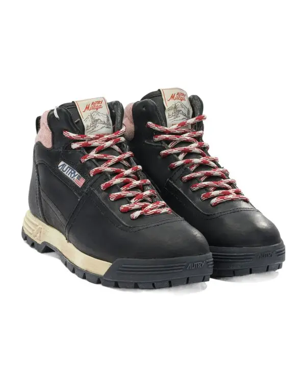 AUTRY Malga Lace-up High-top Boots - Black