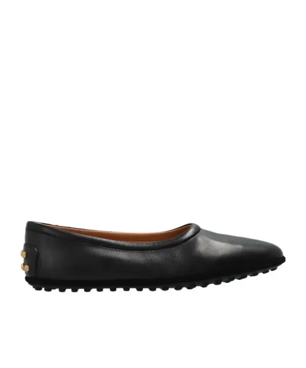TOD'S Embellished Ballerina Flats - Black