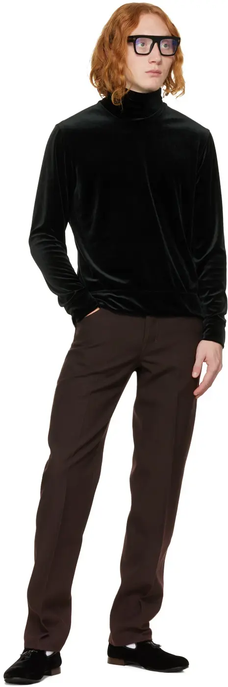 TOM FORD Small High-necked Velvet Sweater