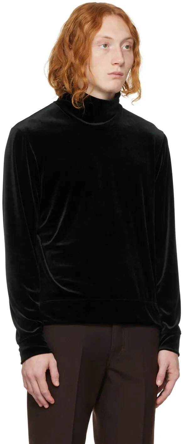 TOM FORD Small High-necked Velvet Sweater