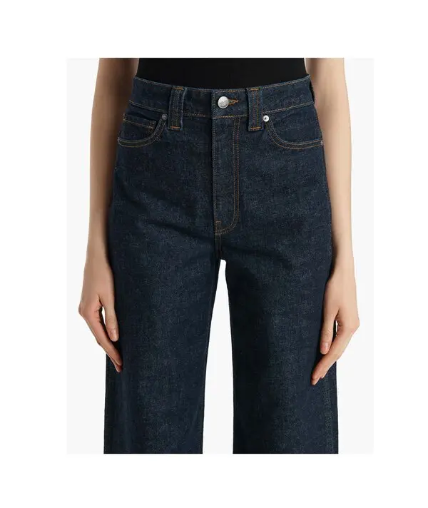 Khaite Dane High Waisted Wide-leg Jeans - Black
