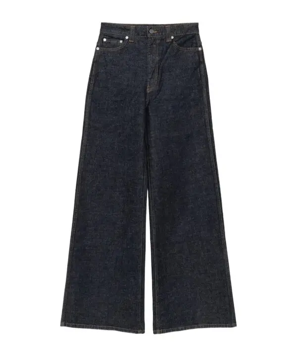 Khaite Dane High Waisted Wide-leg Jeans - Blue