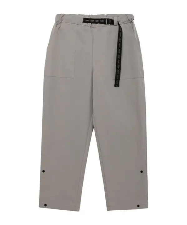 AUTRY Elastic Waist Logo Waistband Hiking Pants With Snap Hem