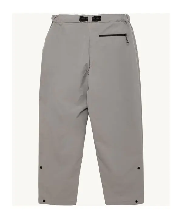 AUTRY Elastic Waist Logo Waistband Hiking Pants With Snap Hem