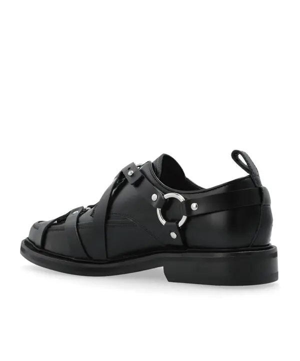 Dsquared2 Leather Bondage Derby Shoes