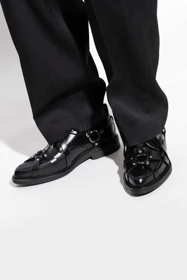 Dsquared2 Leather Bondage Derby Shoes