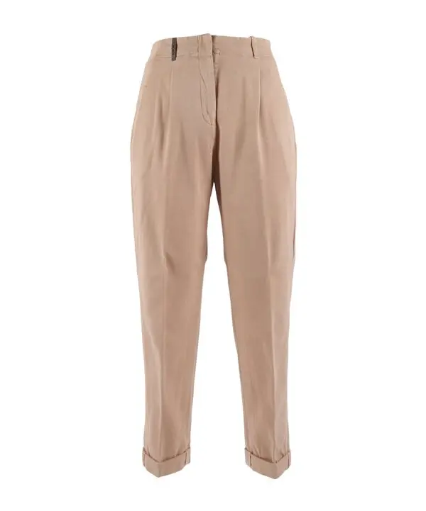 Peserico Pleated Cuffed Trousers
