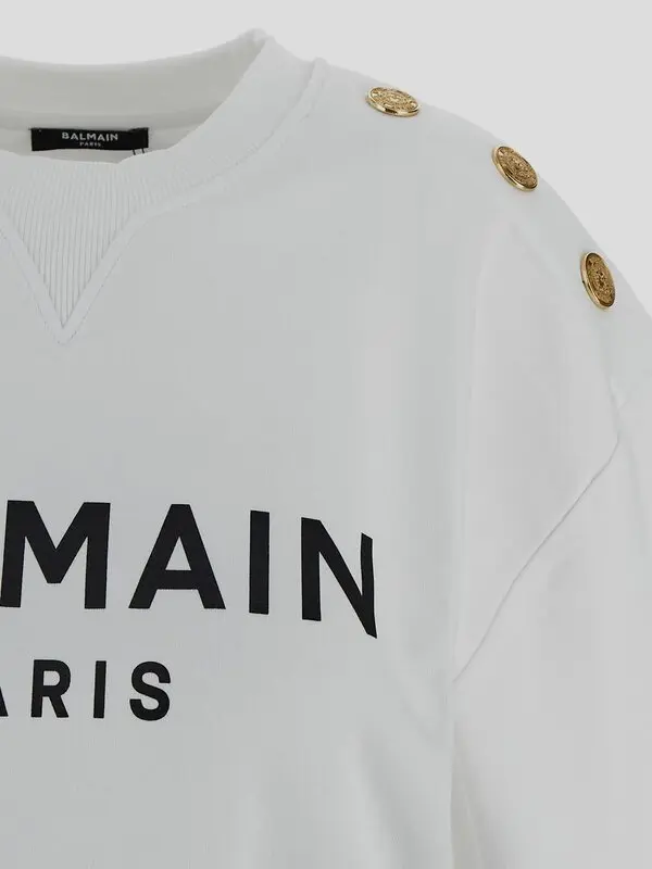 Balmain Logo Printed Sweatshirt
