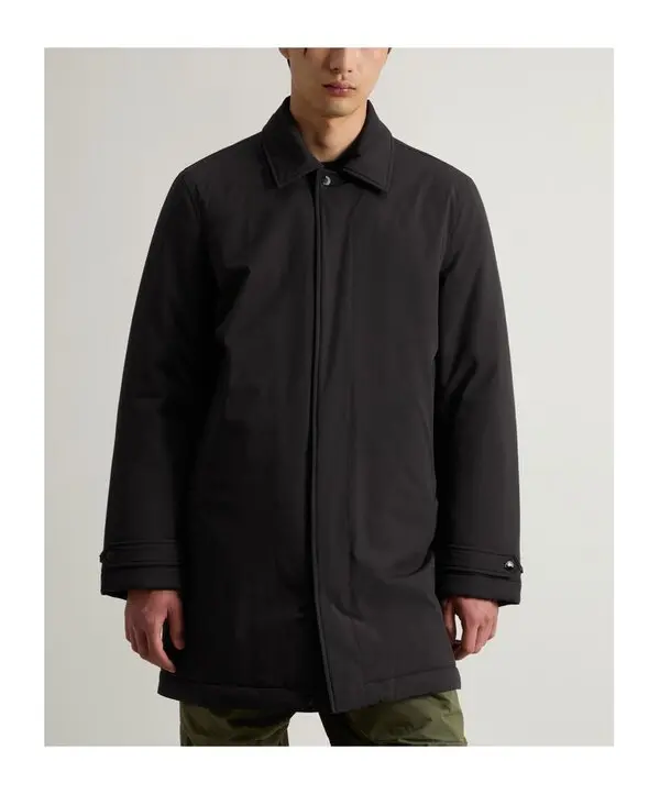 Woolrich Removable Hooded Jacket With Primaloft Ecoblack Padding - Black