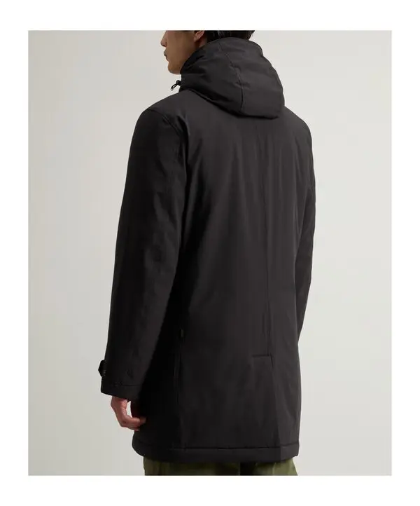 Woolrich Removable Hooded Jacket With Primaloft Ecoblack Padding - Black