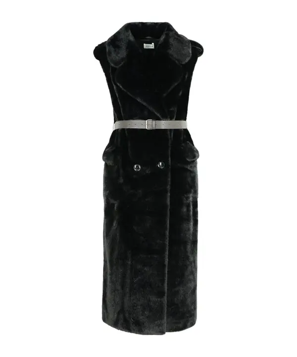 P.a.r.o.s.h Sleeveless Long Vest - Black
