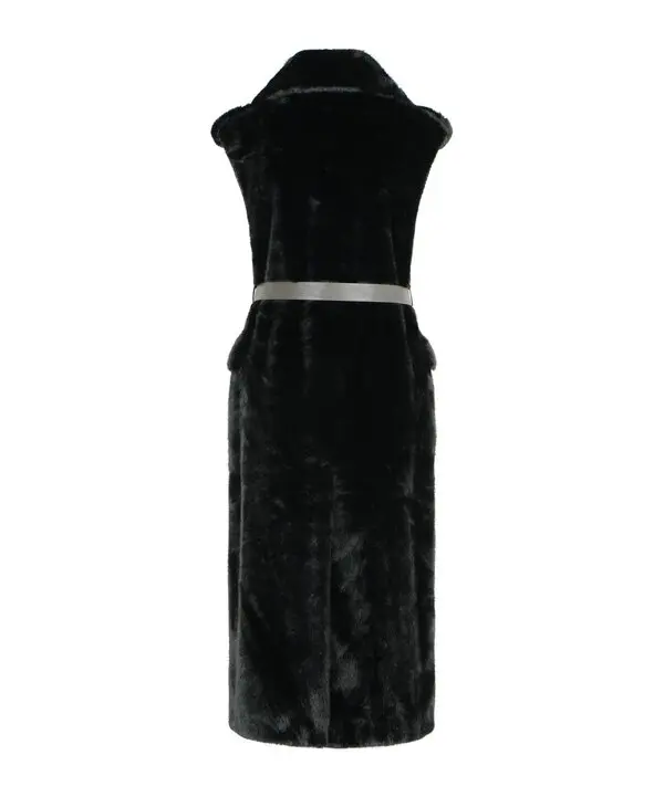 P.a.r.o.s.h Sleeveless Long Vest With Lapel Collar